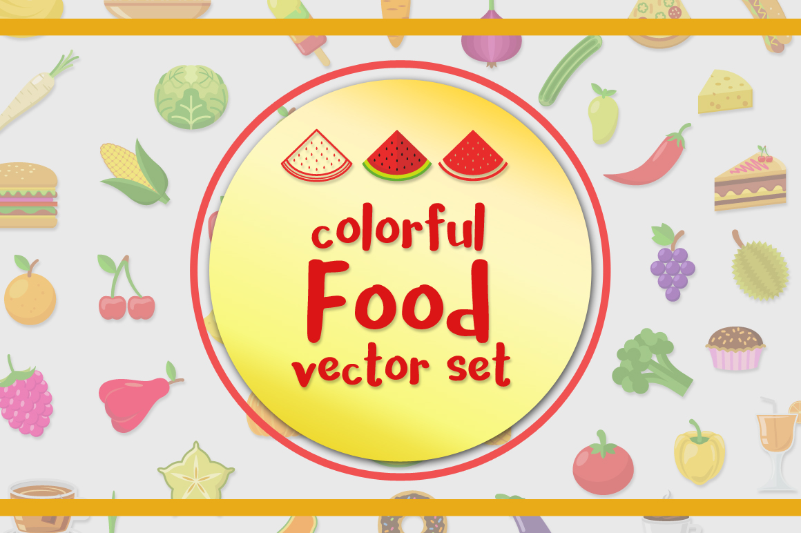 Food Vector Set by Arterfak Project | Design Bundles