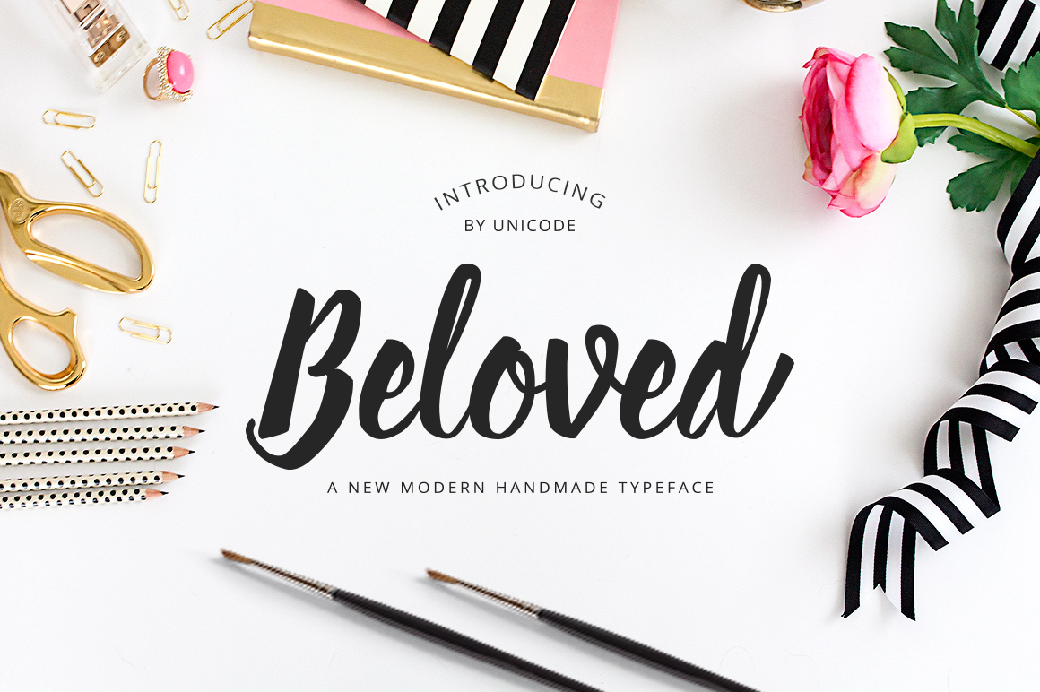 Beloved Script by Unicode Studio | Font Bundles