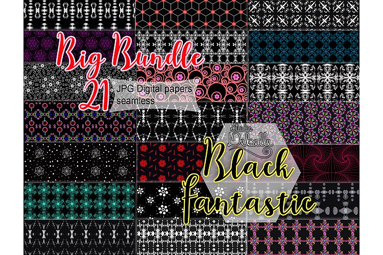 Big Bundle Black Fantastic - digital pa | Design Bundles