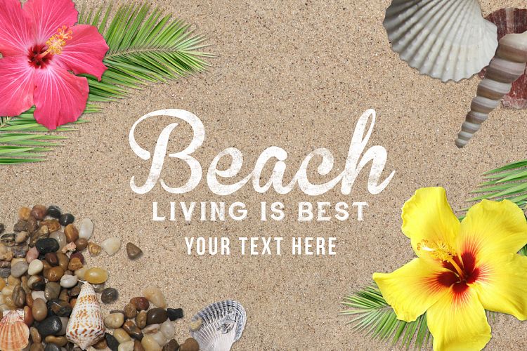 Summer Mockup Scene Creator by Lucion C | Design Bundles