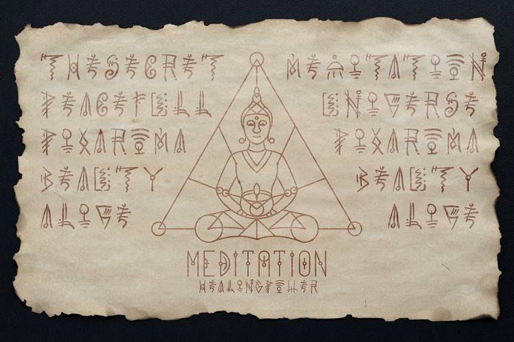 100 Sacred Geometry Symbols by pixaroma | Design Bundles